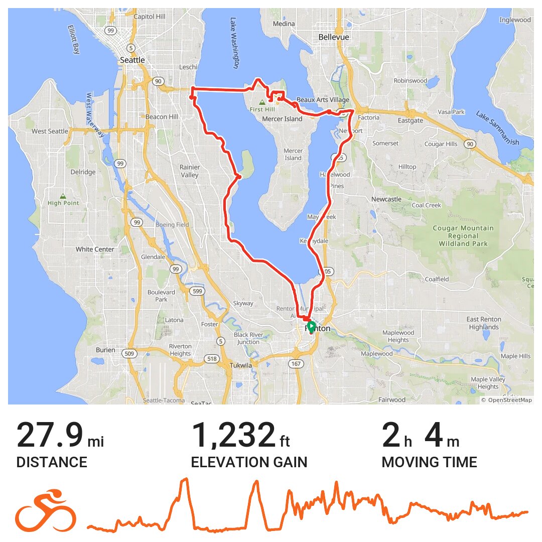 South Lake Washington Loop · Ride with GPS