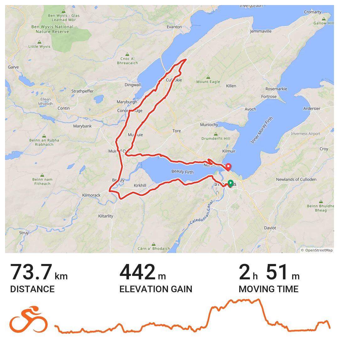 01/08/17 - A bike ride in Inverness, Scotland