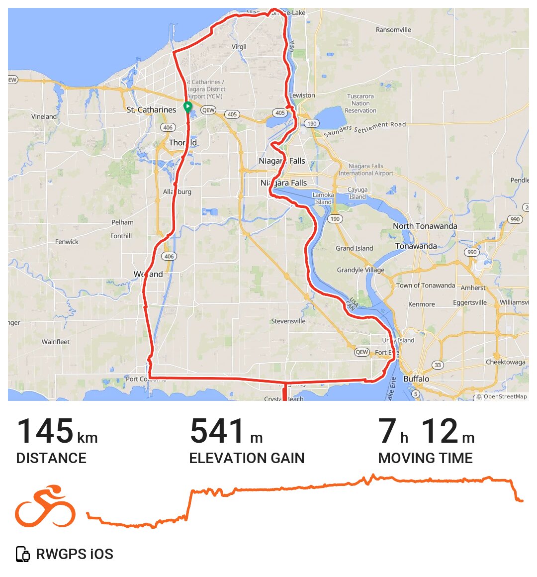 Greater Niagara Circle Route - clockwise · Ride with GPS