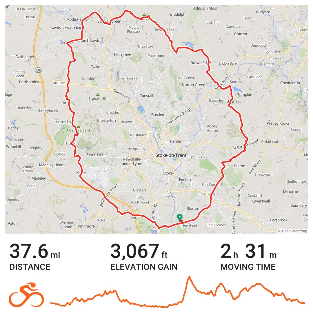 Mow Cop Killer Mile · Ride with GPS