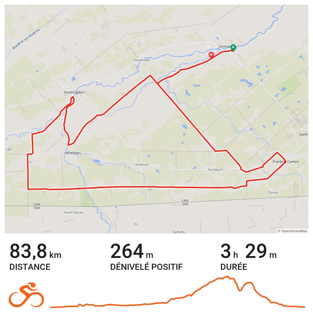 Ormstown, Rockburn - A bike ride in Ormstown, Québec