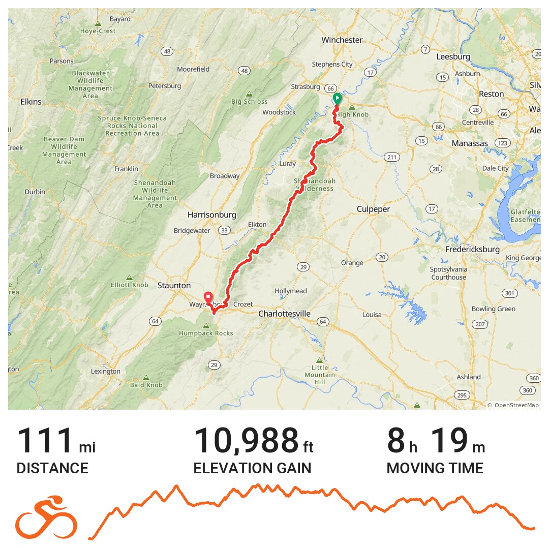 Blue Ridge Day 1 · Ride with GPS
