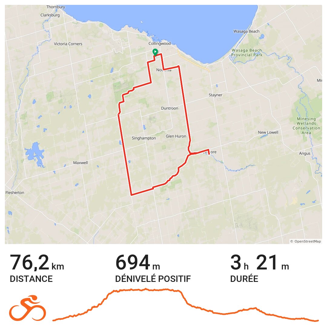 Badjeros, Creemore - A bike ride in Collingwood, Ontario