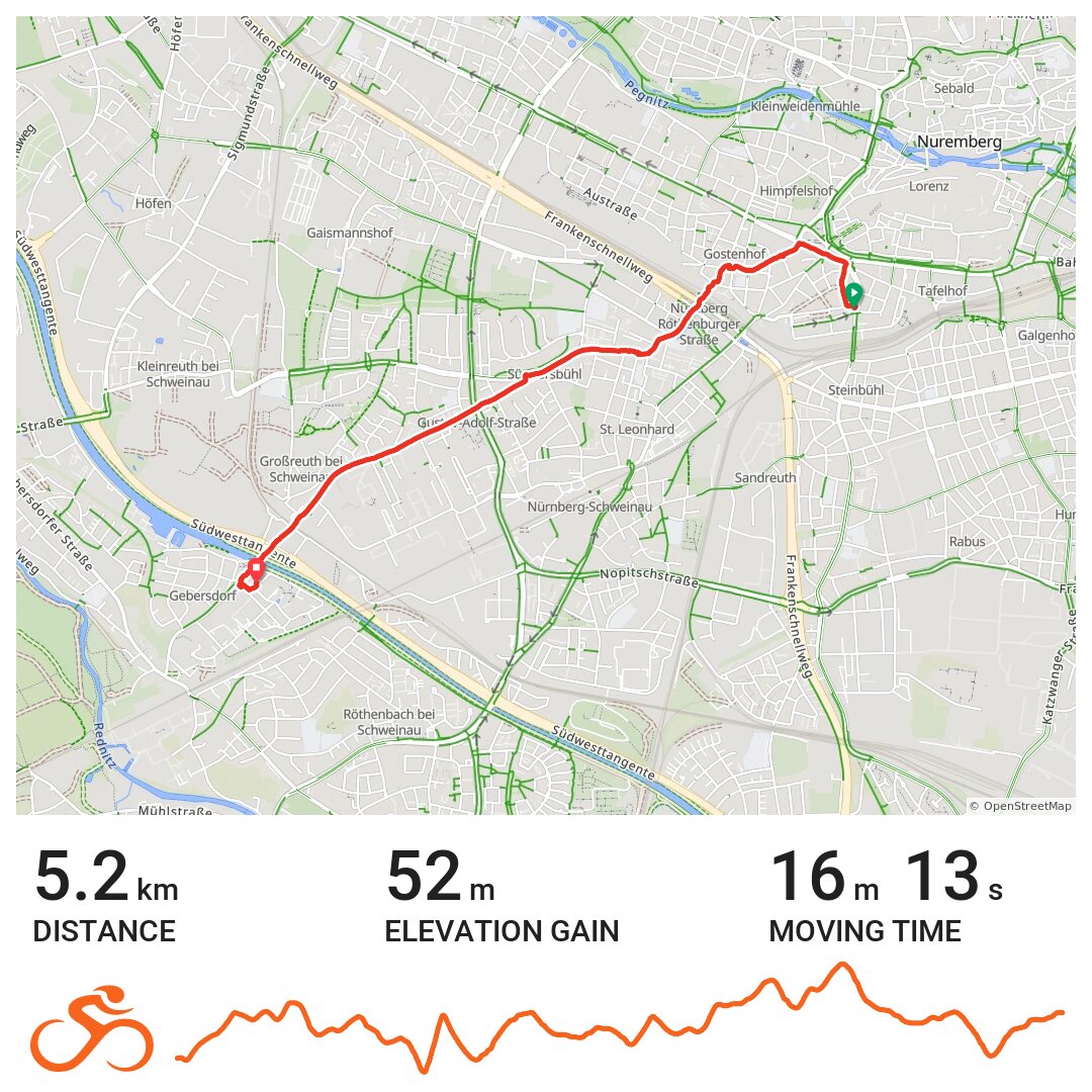 Morning Commute - A bike ride in Nürnberg, Bayern