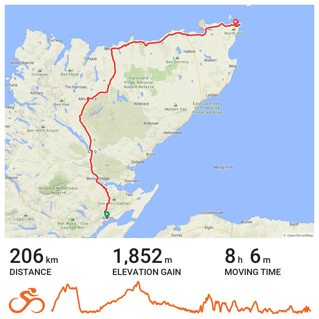 LEJoG Day 7 Alness to John o' Groats · Ride with GPS
