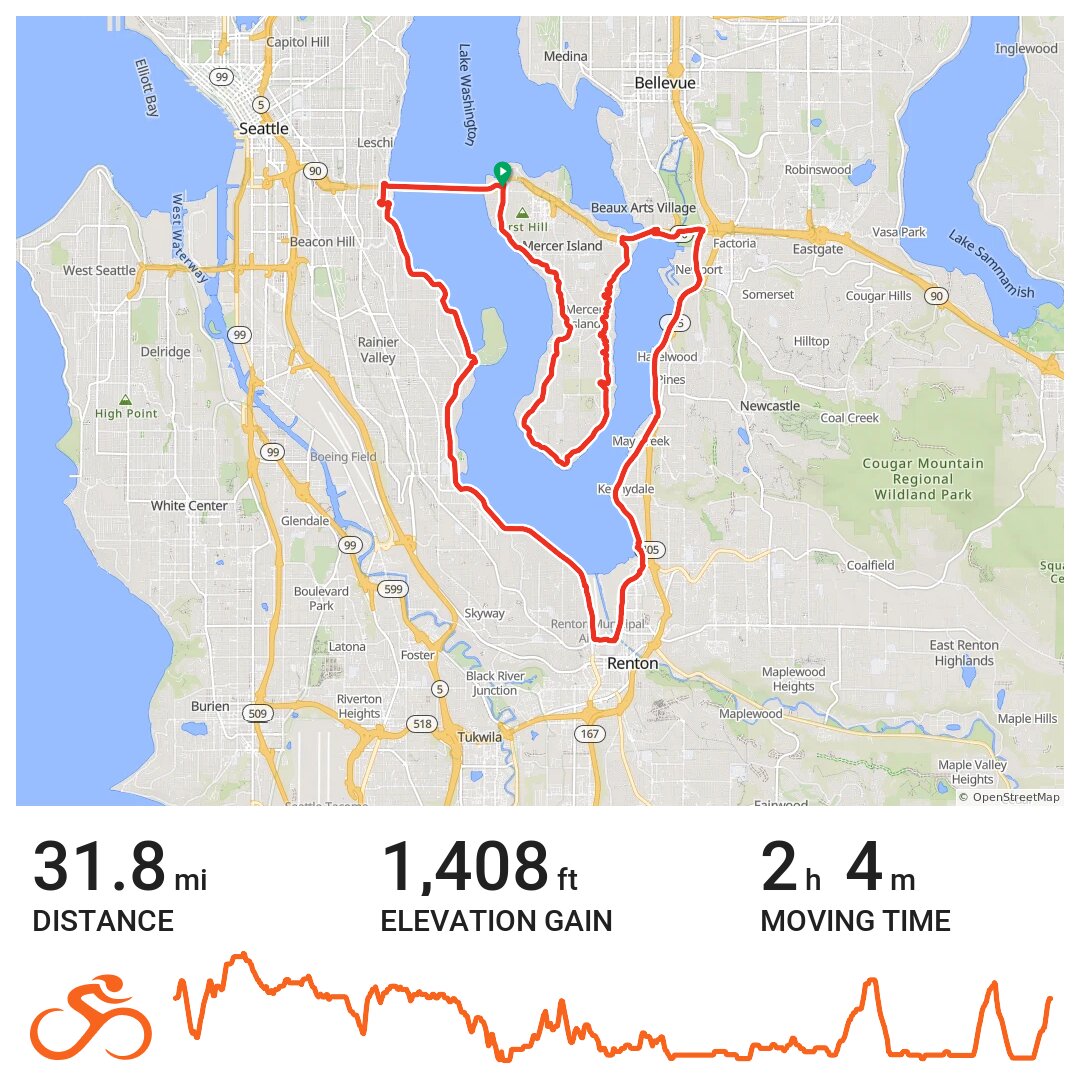 Mercer Island-South Lake Loop · Ride with GPS