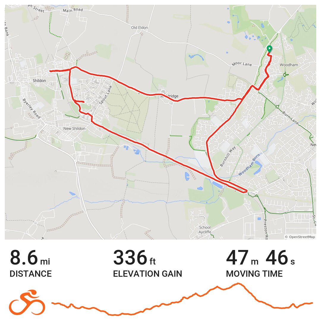 Shildon · Ride with GPS