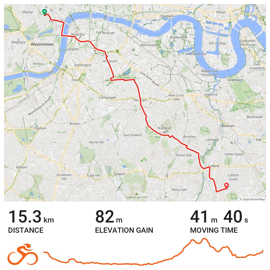 Evening Ride · Ride with GPS