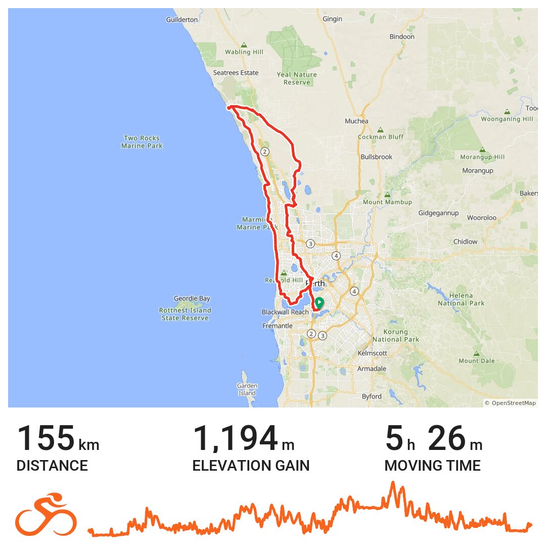 29/04/18 - A bike ride in Perth, Western Australia