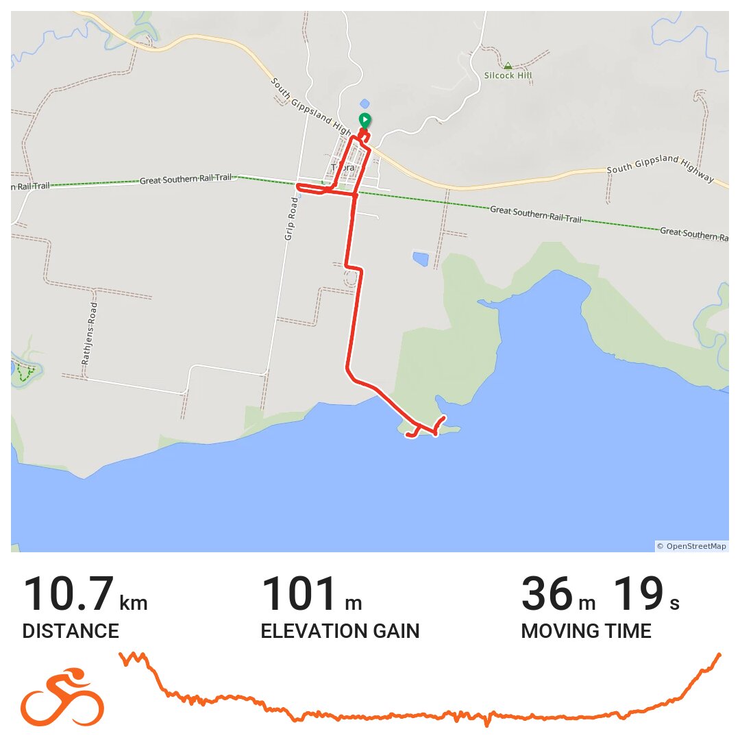 My Local Ride Toora · Ride with GPS