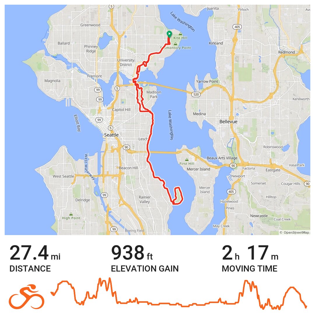 CTS #1 Yellow (12-14) Seward Park Loop · Ride with GPS