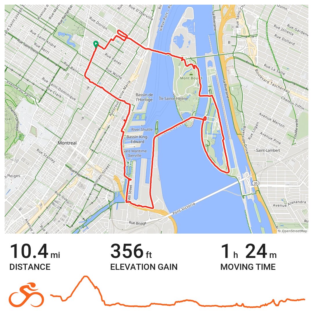 Montreal Run · Ride with GPS