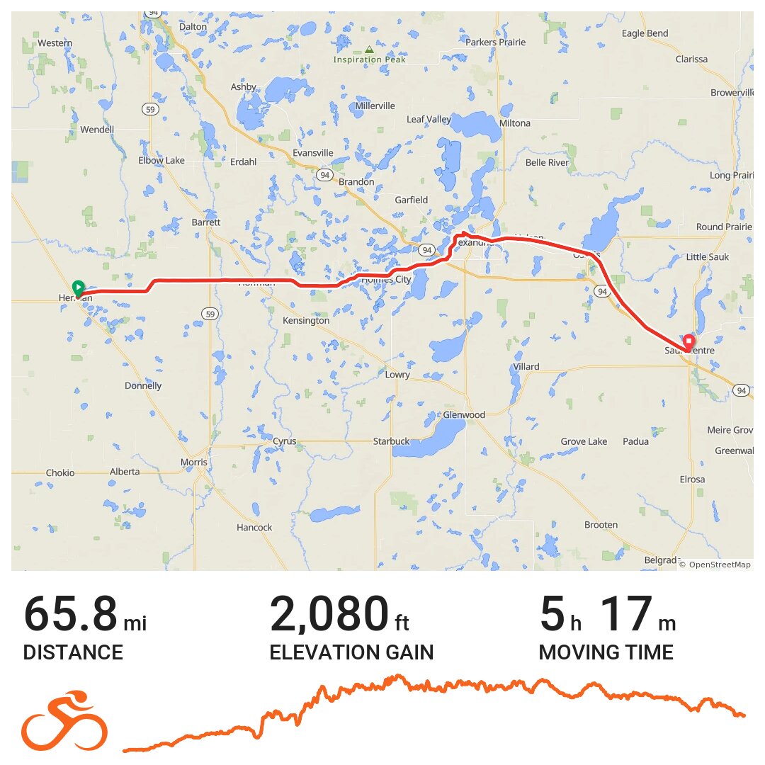 Sauk centre · Ride with GPS
