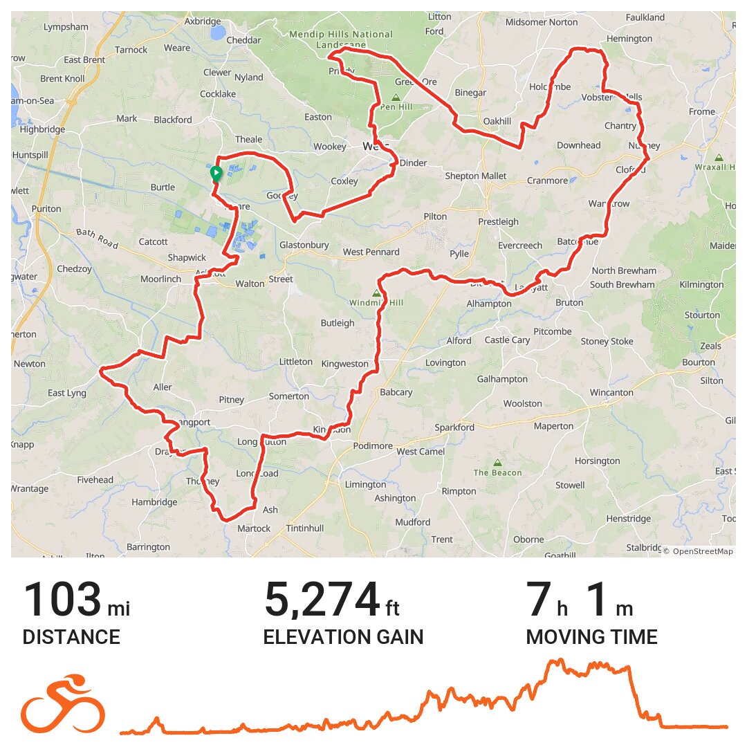 180525 RE Somerset 100 · Ride with GPS