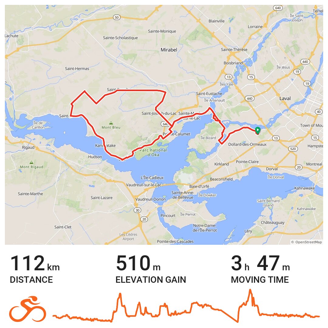 Pierrefonds-OKA · Ride with GPS