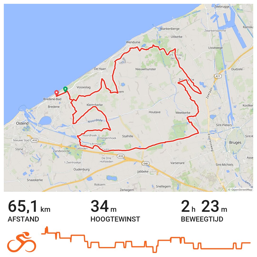WTC Astrid Bredene 65km · Ride with GPS