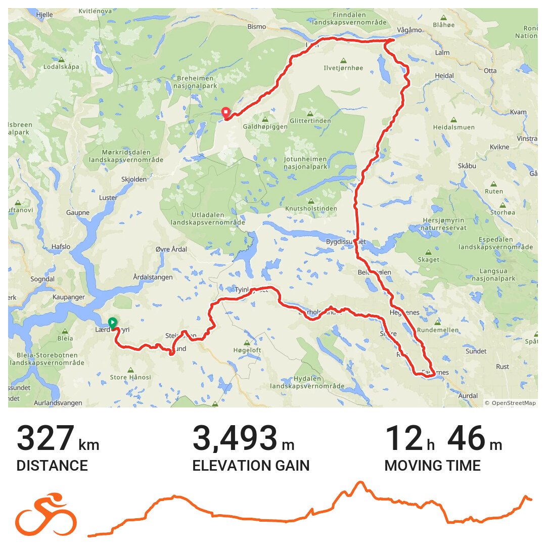 Jotunheimen rundt 2011 · Ride with GPS