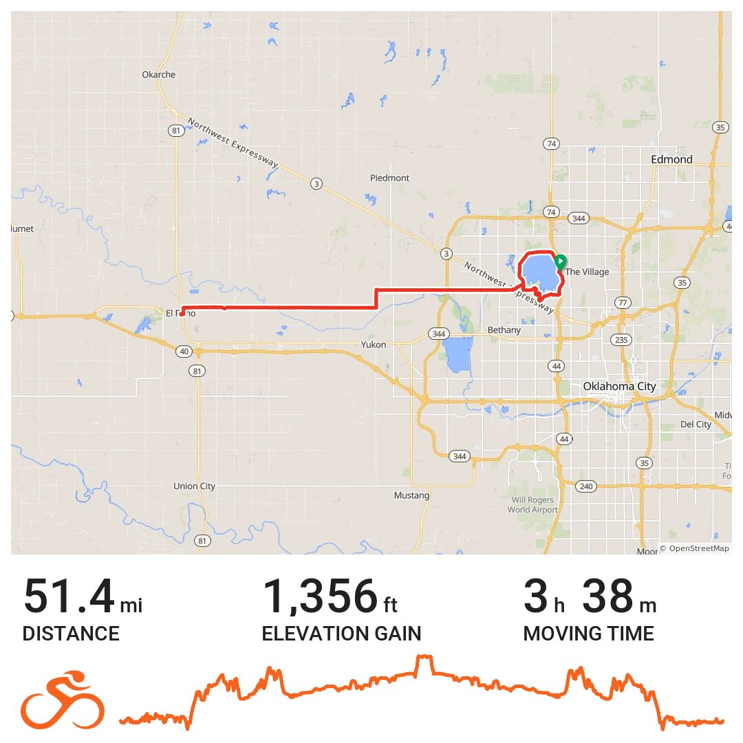 El Reno · Ride with GPS