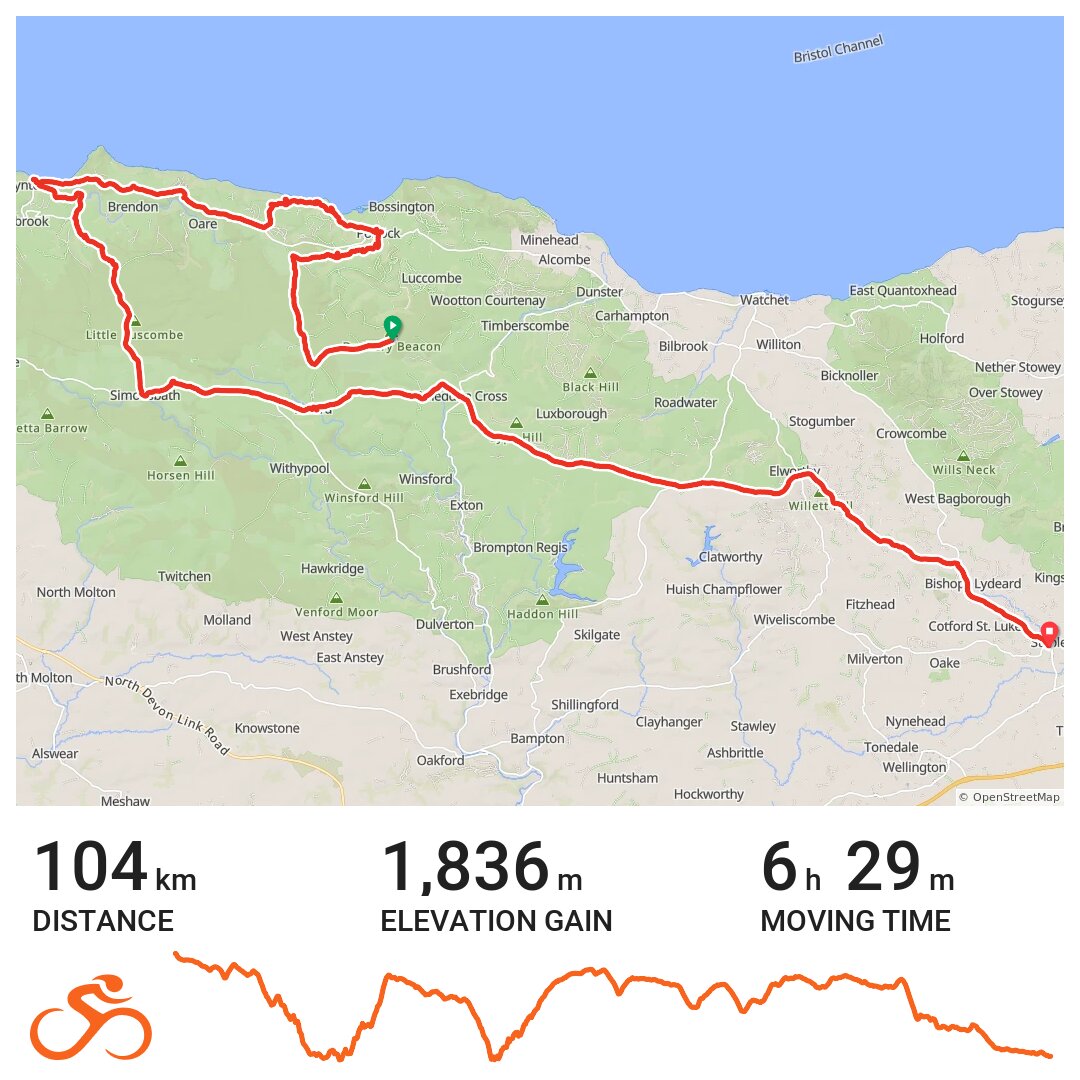 Quantocks Exmoor Escape 2 of 2 · Ride with GPS