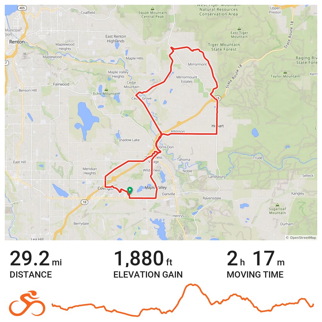 04/20/19 - A bike ride in Covington, WA