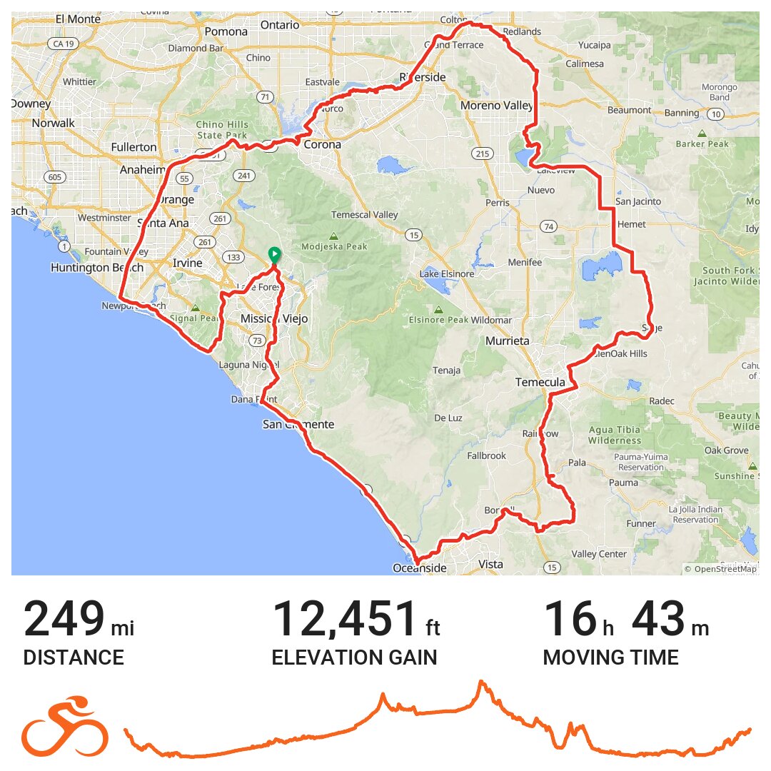 Foothill Ranch 400K Brevet · Ride with GPS