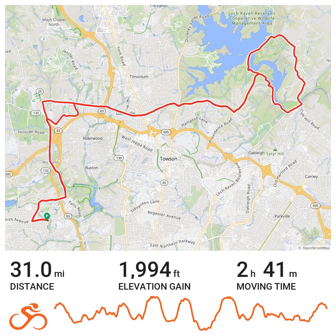 06/15/19 - A bike ride in Ruxton, MD