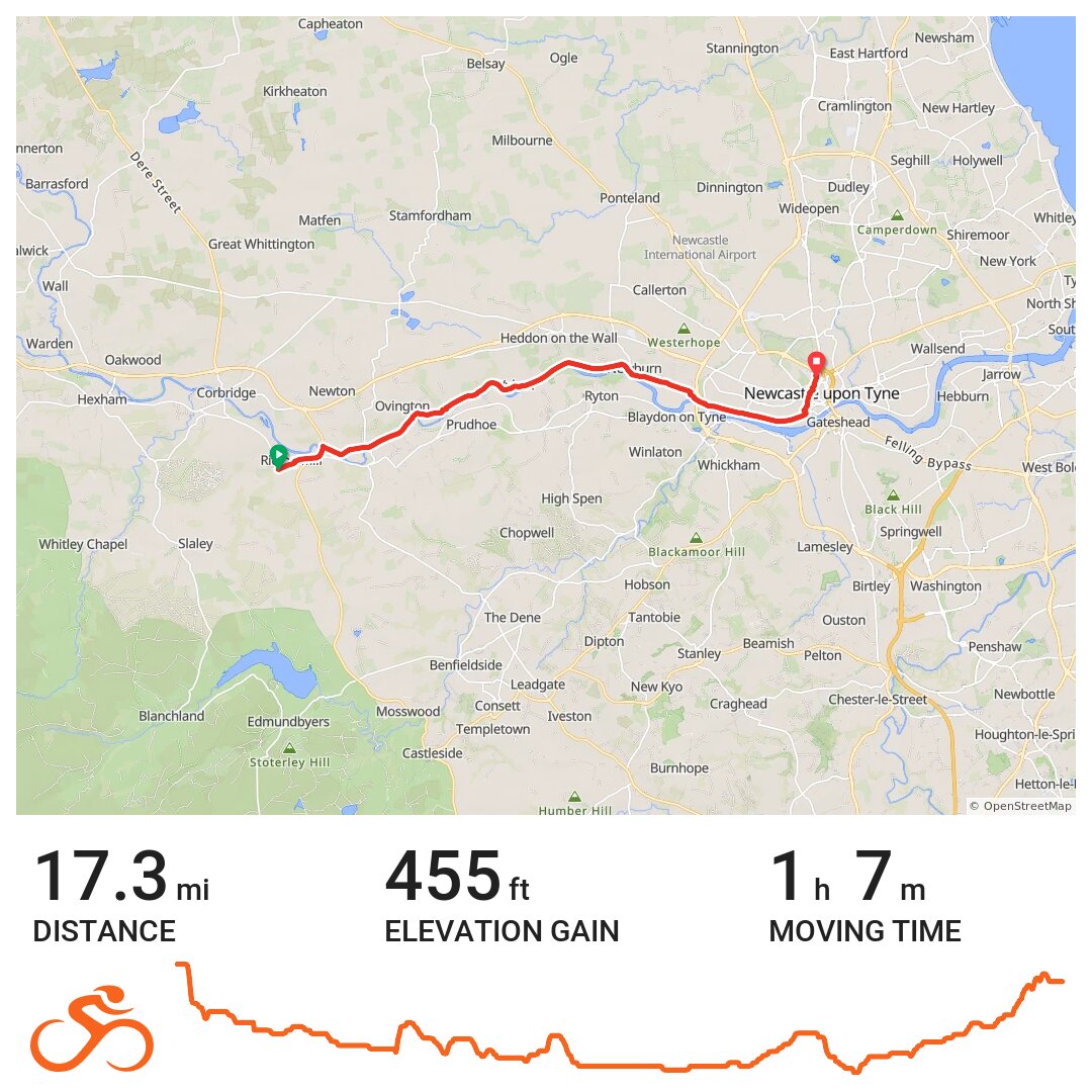 29/05/2014 Riding Mill, Northumberland, United Kingdom · Ride with GPS