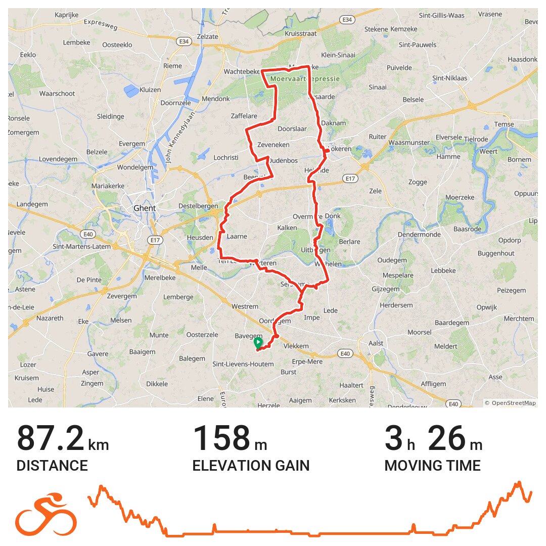 2015-03-22-Wachtebeke met Pieter · Ride with GPS
