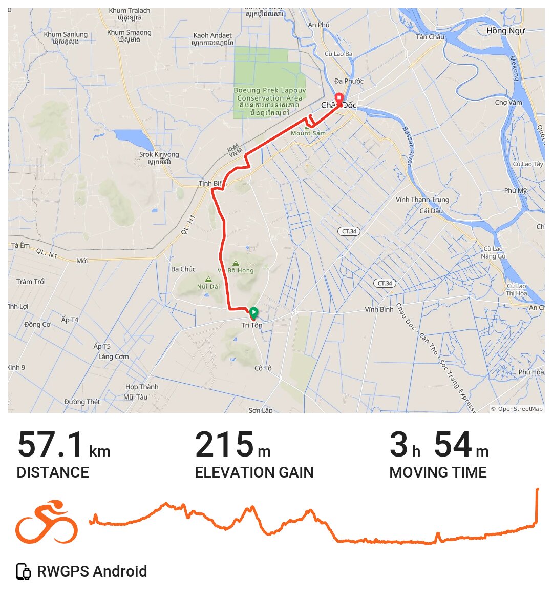 Tri Ton 2 Chau Doc, Vietnam · Ride with GPS
