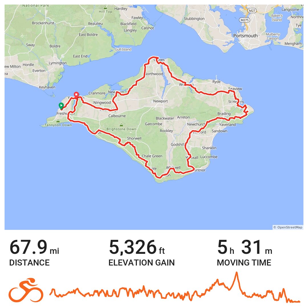 IOW Randonnee · Ride with GPS