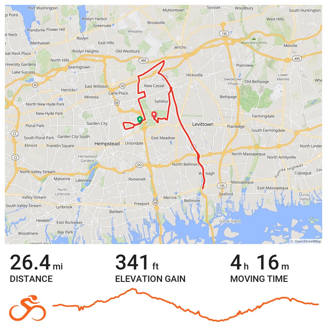 2015 Long Island Marathon · Ride with GPS