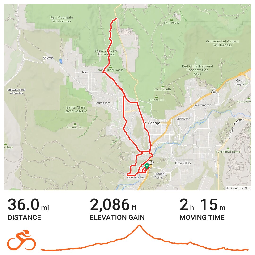 Snow Canyon · Ride with GPS
