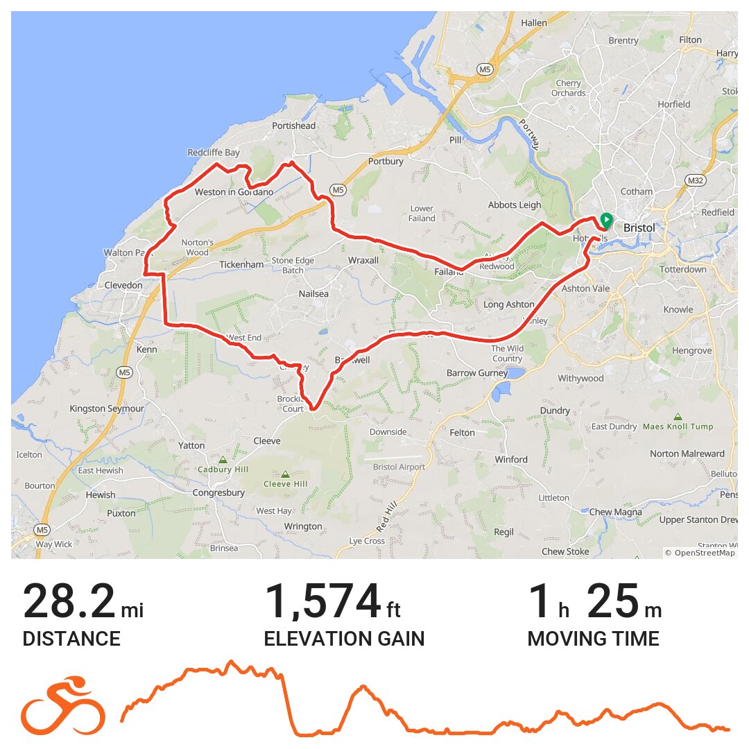 Clevedon · Ride with GPS