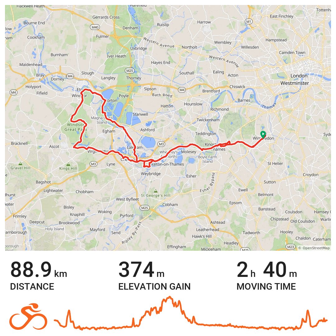 WW Windsor Riverside · Ride with GPS