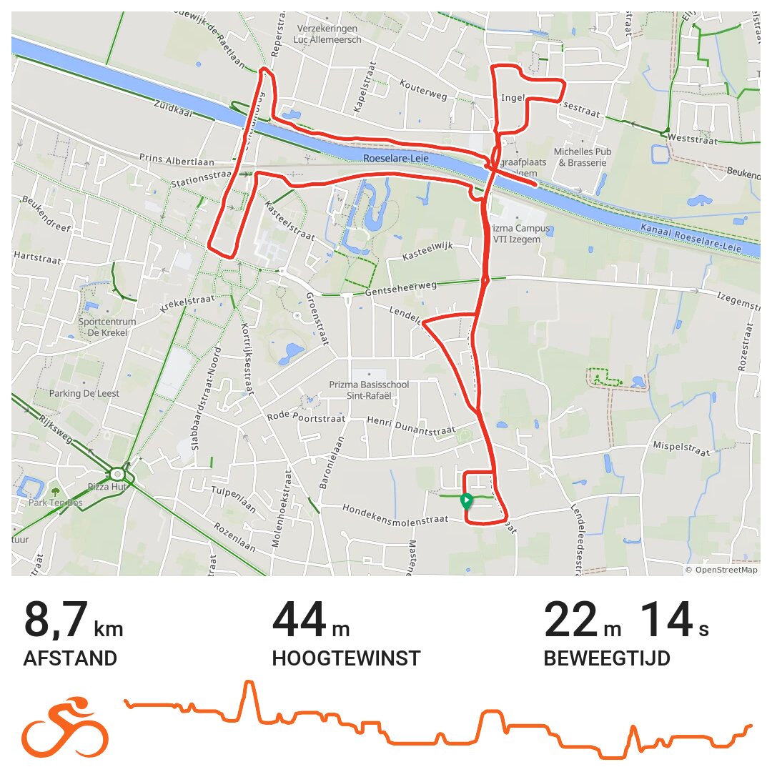 02/14/2015 Izegem, Vlaams Gewest, Belgium - A bike ride in Izegem ...