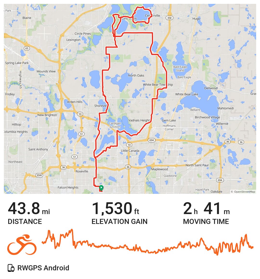 Lino Lakes - 44 - A bike ride in St. Paul, MN