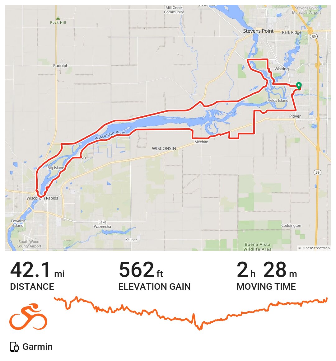 09/05/20 - A bike ride in Village of Plover, WI