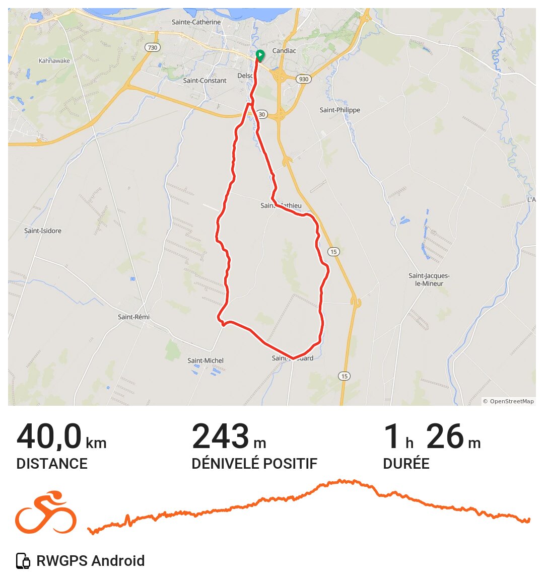 23/10/20 - A bike ride in Candiac, Québec