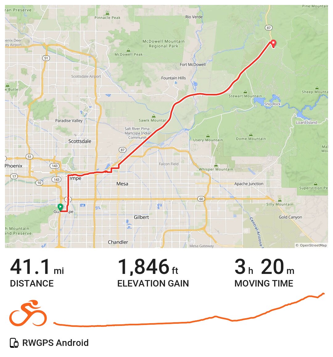 Day 10 - A bike ride in Phoenix, AZ