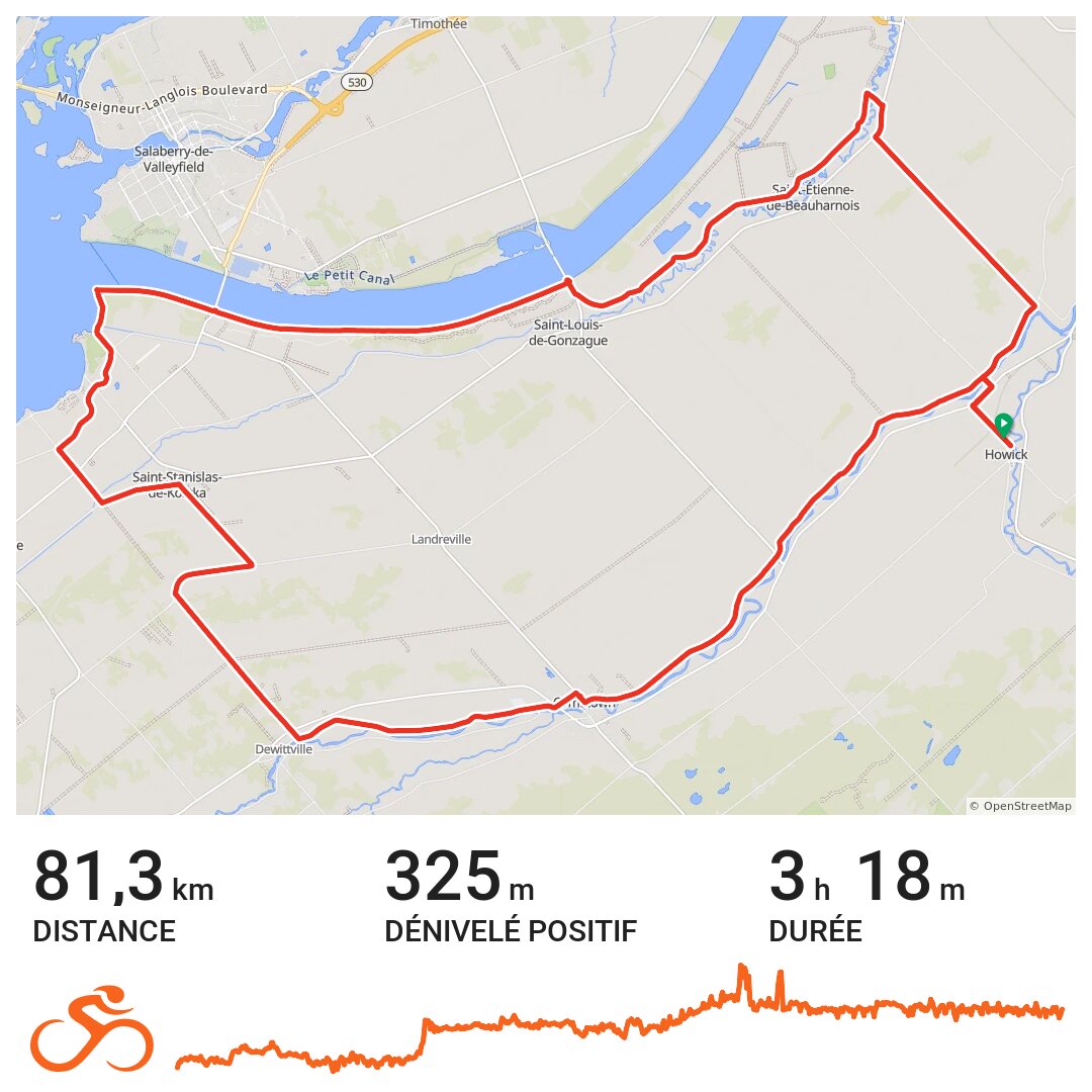 Howick, Qc - A bike ride in Howick, Québec