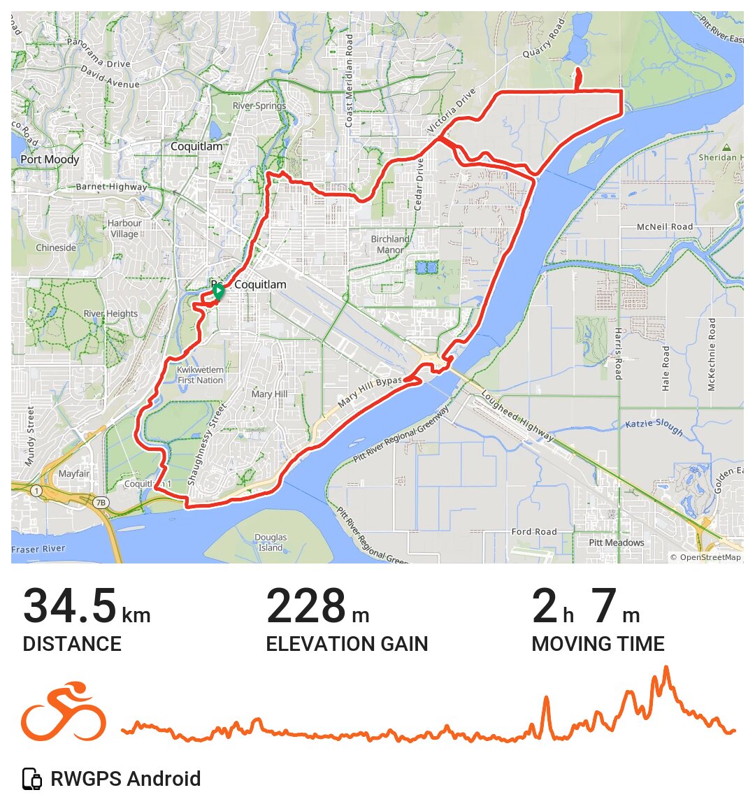 Poco Trail 13/04/21 - A bike ride in Port Coquitlam, British Columbia