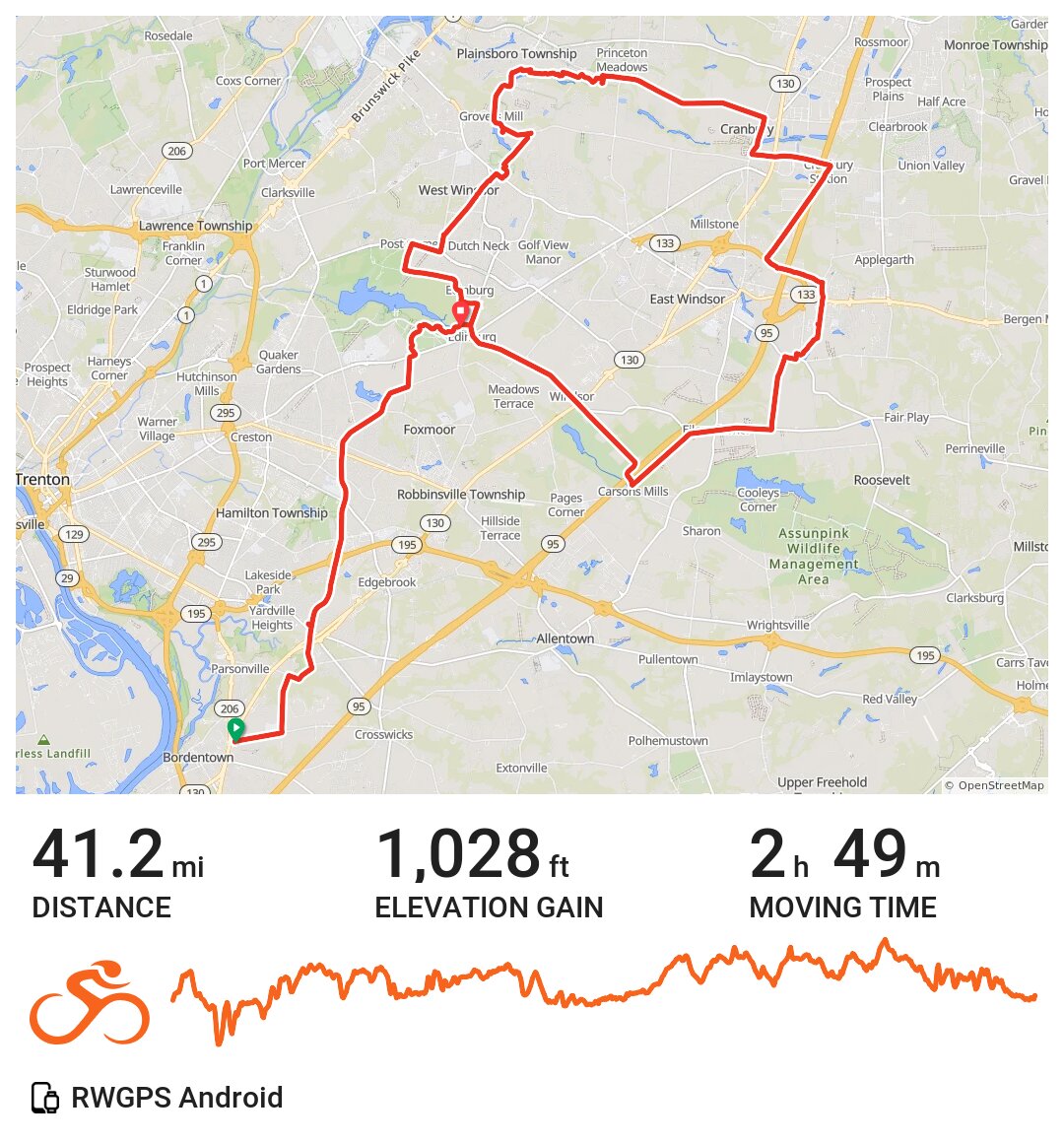 27/06/21 - A bike ride in Burlington County, NJ