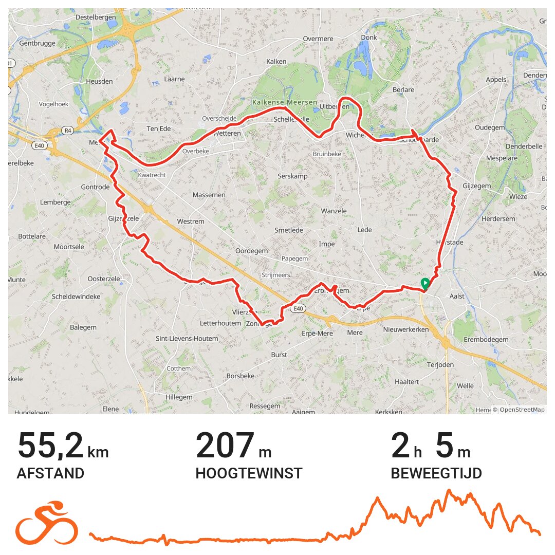 Aalst - Wichelen - Wetteren - Melle - Erpe-Mere - Aalst · Ride with GPS