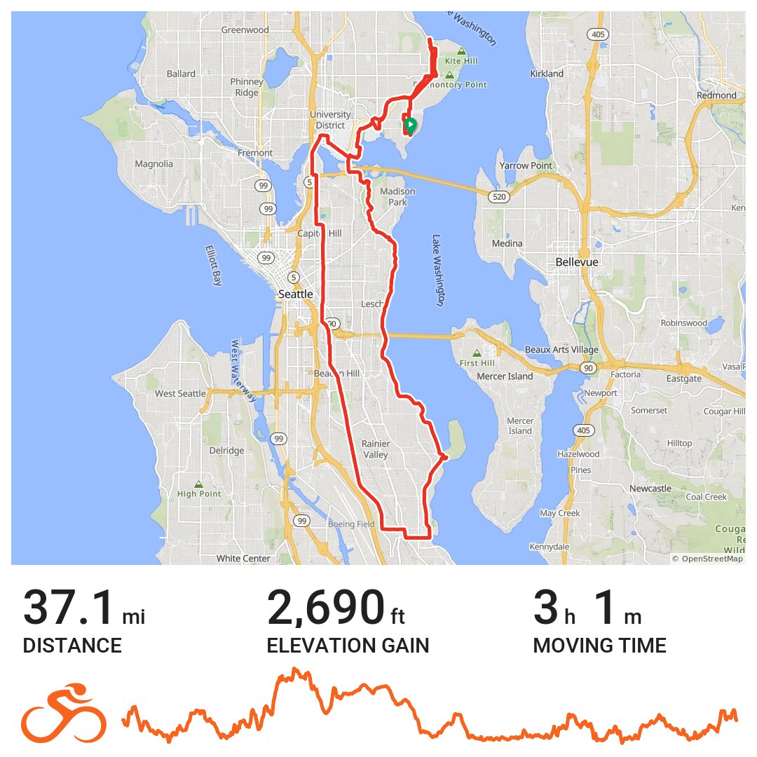 Ride around Seattle - A bike ride in Seattle, WA
