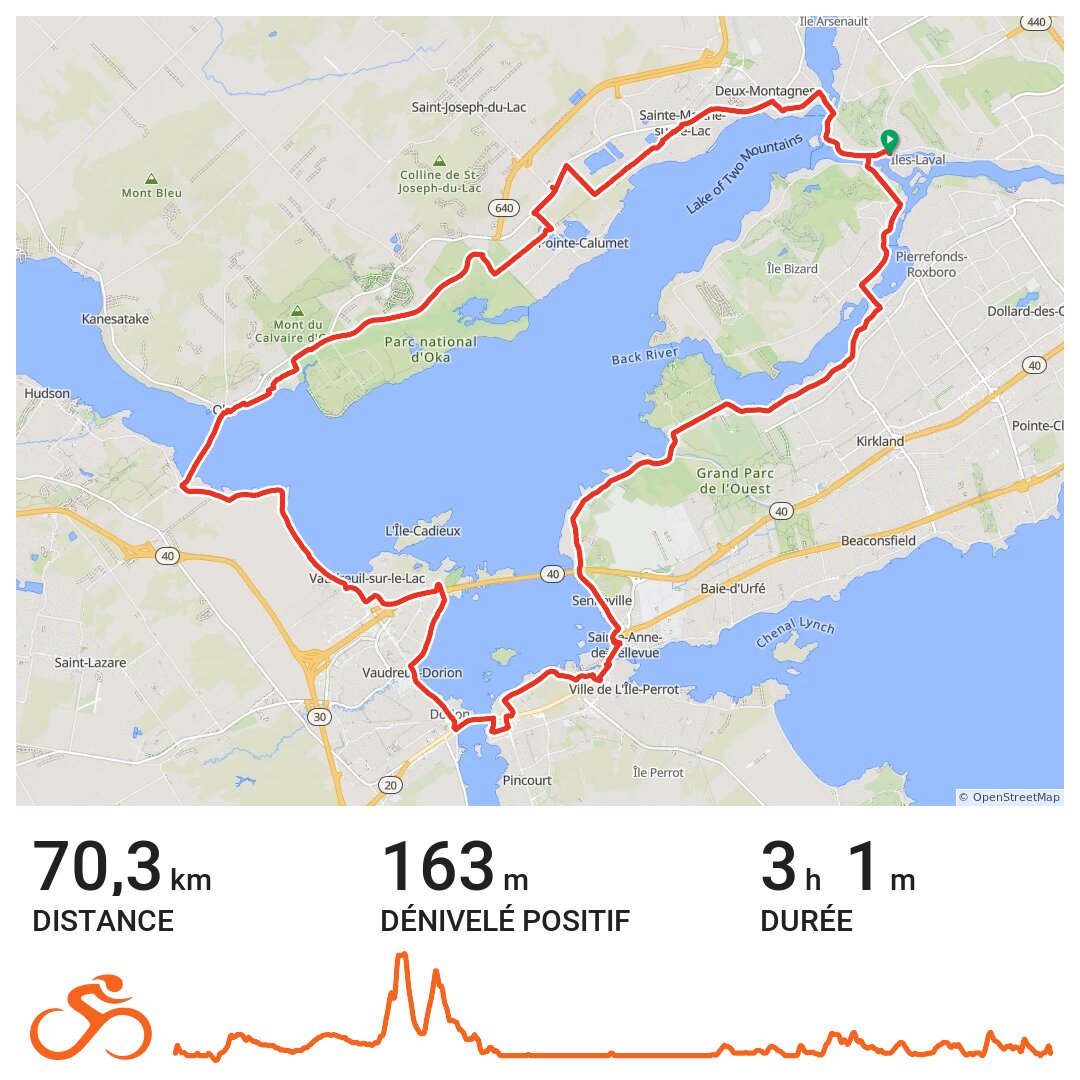 05/29/16 Ste Marthe, île Perrot, île Bizard · Ride with GPS