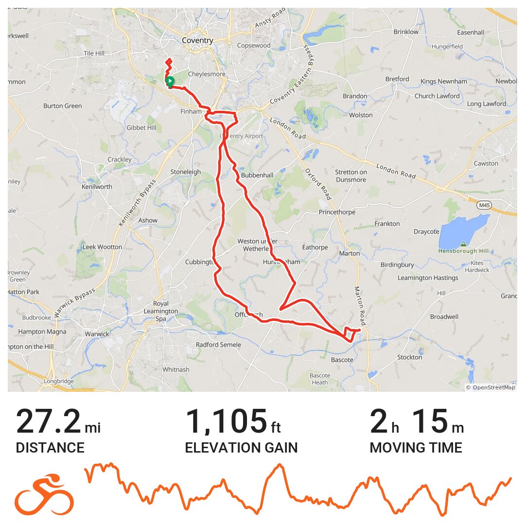 Long Itch - Lias Branch line - A bike ride in Coventry, England